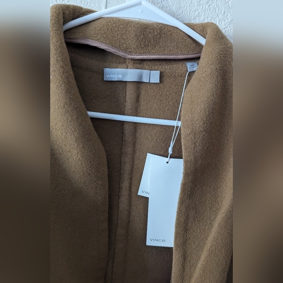 Vince | Jackets & Coats | Nwt Vince High Collar Vneck Coat Wool Blend ...
